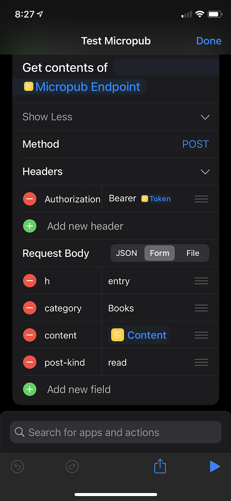 Need Help Post To Wordpress Using Nested Json Array In Shortcuts Shortcuts Automators Talk 