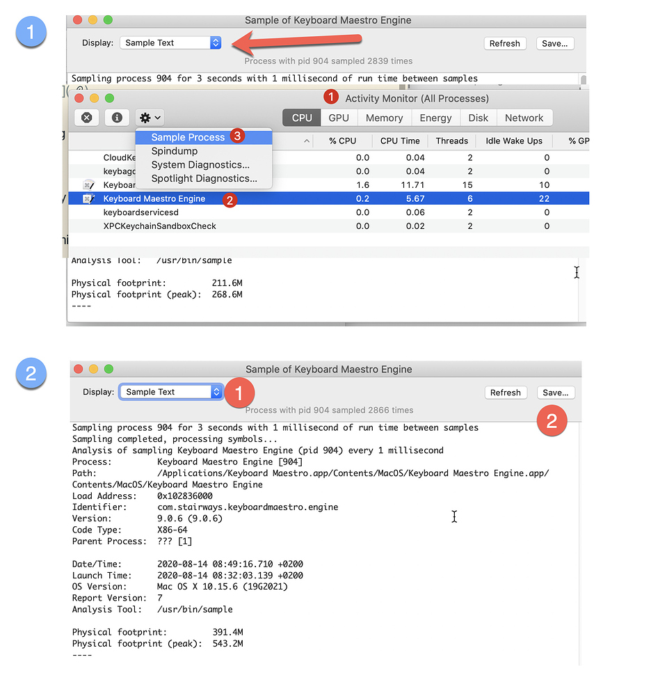 Applescript To Troubleshoot Spinning Beach Ball With Activity Monitor Macos Automators Talk