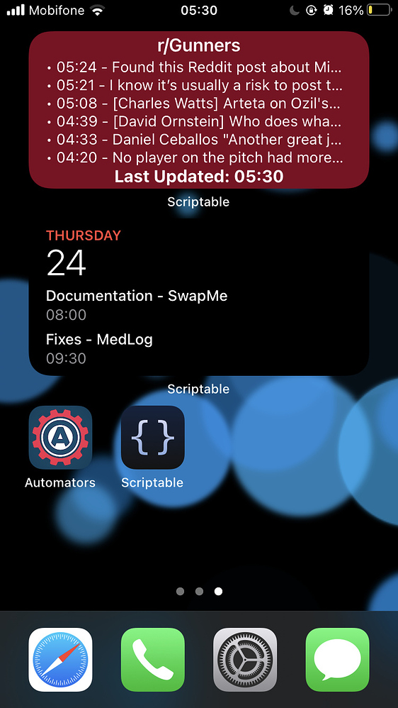 Widget Examples Page 5 Scriptable Automators Talk